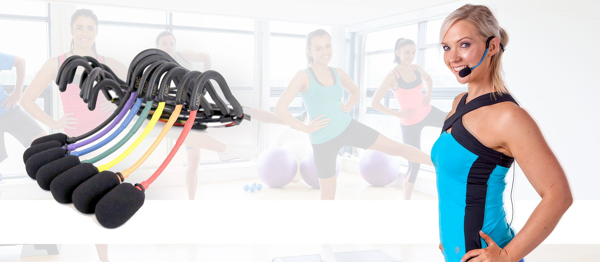 NEW E-mic Fitness Headset Microphone MultiMic Connector — AV Now ...