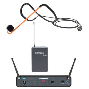 Samson Concert 88 Wireless Mic System with Aeromic or Cyclemic Headset ...