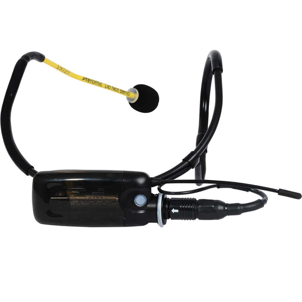 Fitness Audio Mini-Tx UHF 16-Channel Wireless Mic System w/ Headset ...