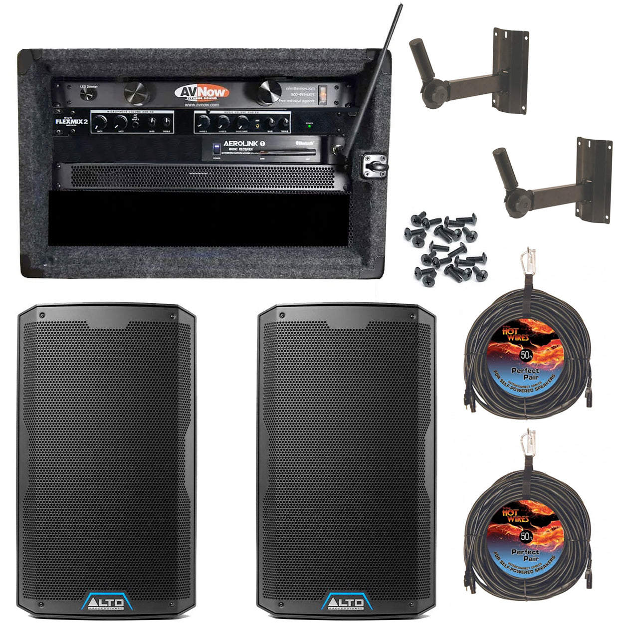 Economy Group Exercise Audio Fitness Room Sound System — AV Now Fitness ...